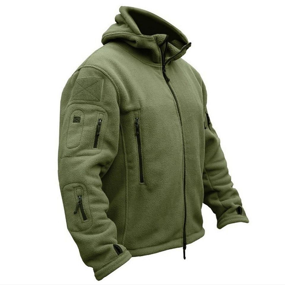 Military Man Fleece Tactical Softshell Jacket Polartec Thermal Polar H ...